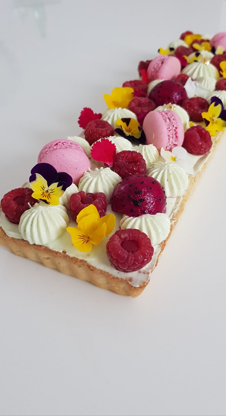 Recette : Tarte pistache framboise de Lili Pastry - Cerf Dellier le Blog