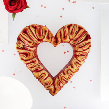 Brioche feuilletée en forme de cœur - Cerf Dellier le Blog