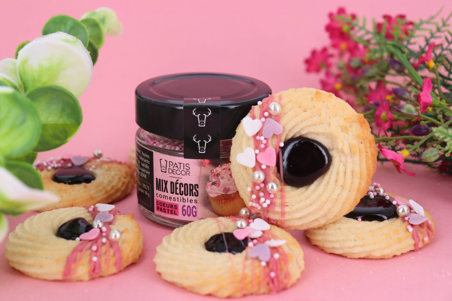 Biscuits sablés cœur framboise - Cerf Dellier le Blog