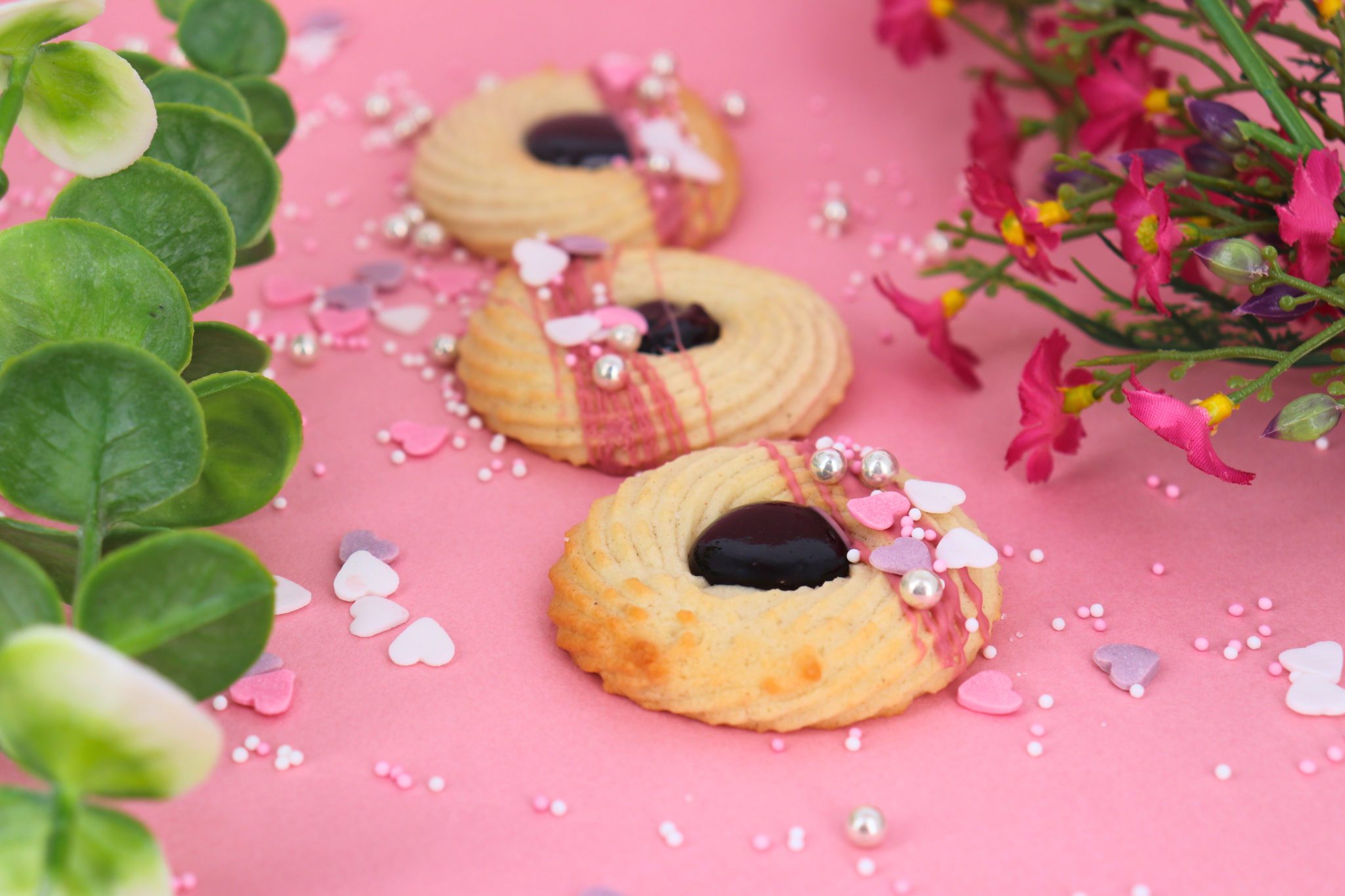 Biscuits sablés cœur framboise - Cerf Dellier le Blog
